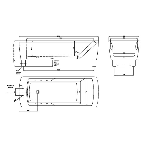 Astor Comfort S Height Adjustable Care Bath | CLH Healthcare
