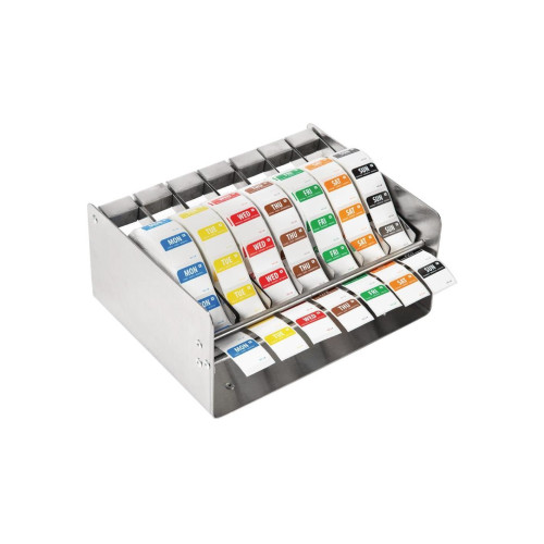 7 Days Of The Week Colour Coded Food Labels and Dispenser - Complete ...