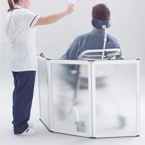 Portascreen Foldable Shower Guard Screen White | CLH Healthcare