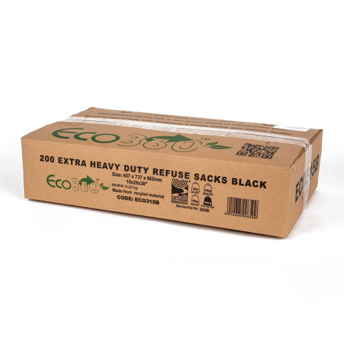 Black Sacks Heavy Duty 160g, 39" Length | CLH Healthcare