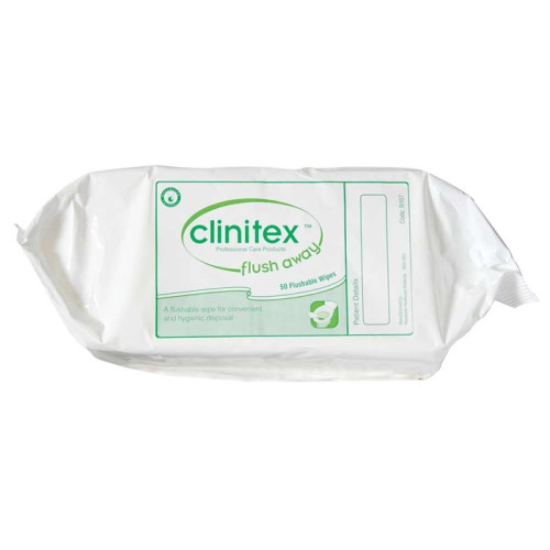 Clinitex R107 Flush Away Dry Wipes | CLH Healthcare