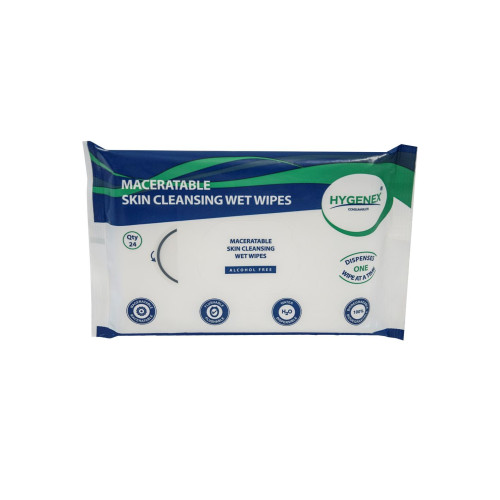 Hygenex Maceratable Skin Cleansing Wet Wipes | CLH Healthcare