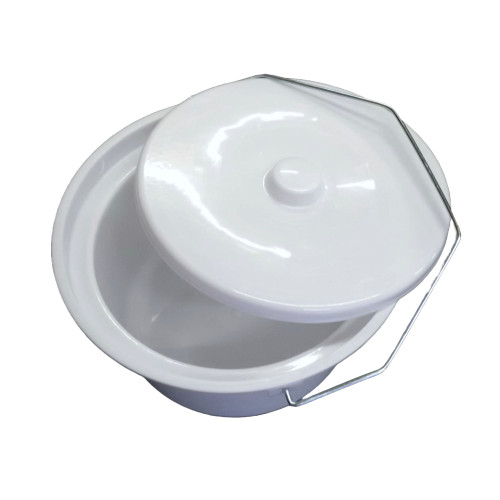 Round Commode Bowl with Lid | CLH Healthcare
