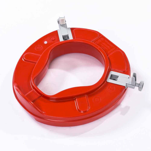 RED Coloured Plastic Raised Toilet Seat, 2" | CLH Healthcare