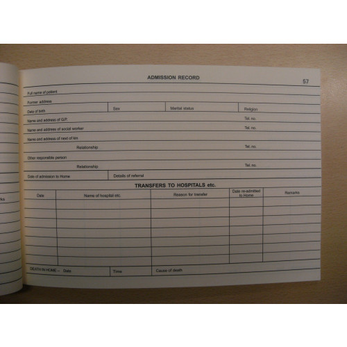 A4 Admission Book | CLH Healthcare