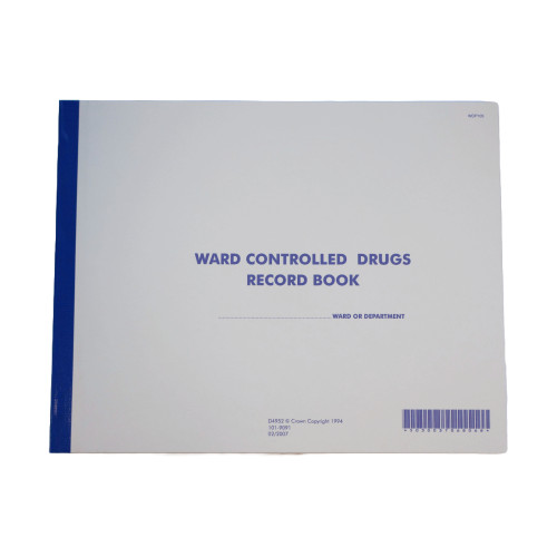 A4 Ward Controlled Drugs Order Book | CLH Healthcare