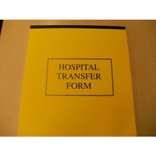 A4 Hospital Transfer Form | CLH Healthcare