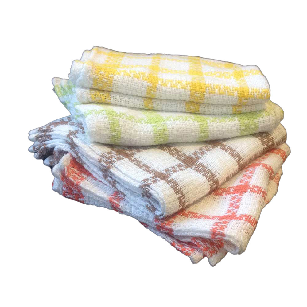 Cotton Waffle Check Dishcloths | CLH Healthcare