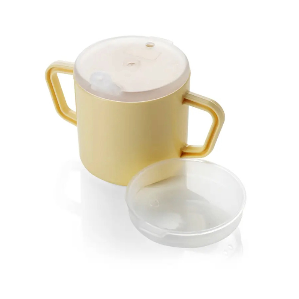 Feeding Beaker with Two Handles & Two Lids | CLH Healthcare