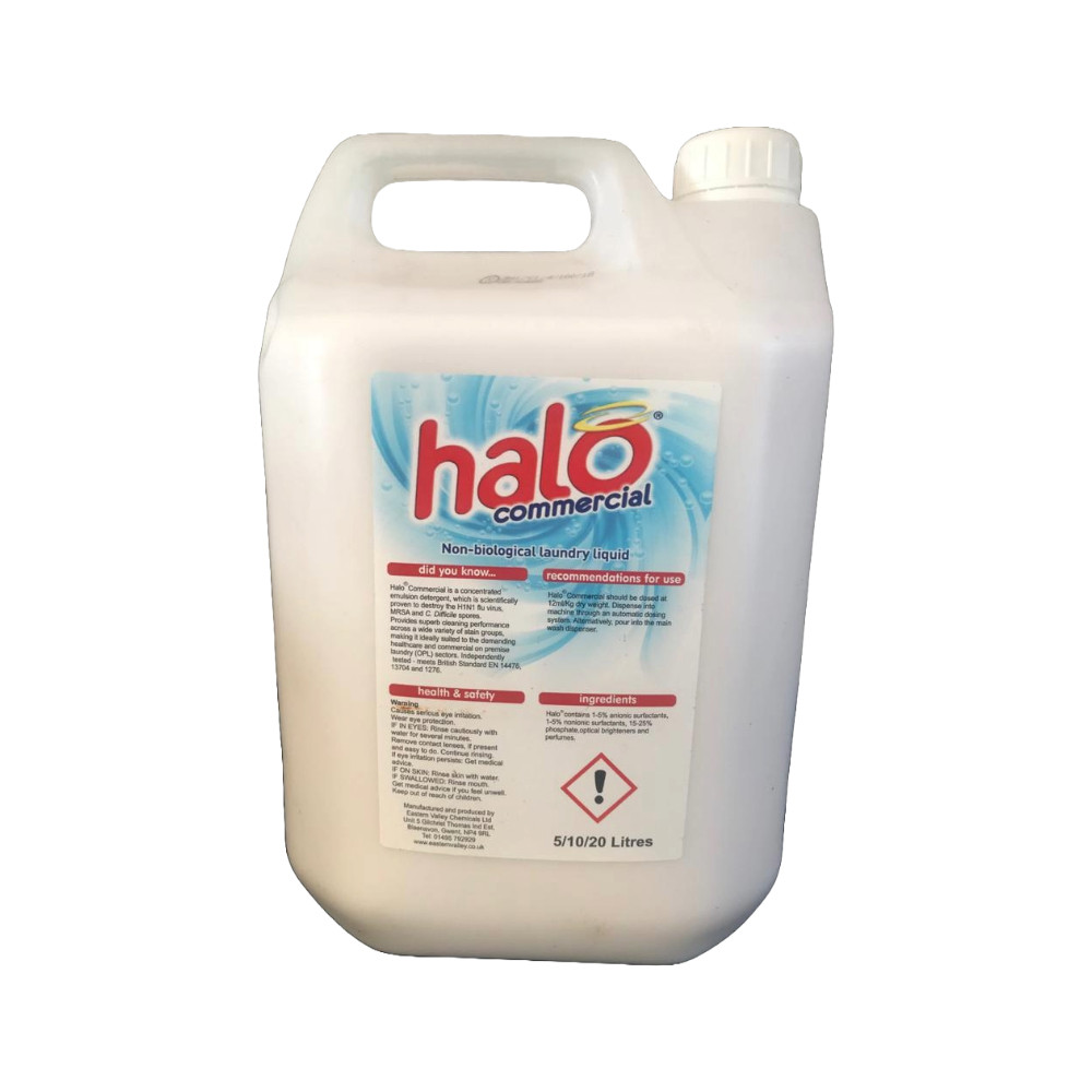 Halo Commercial Non-Biological Laundry Liquid | CLH Healthcare