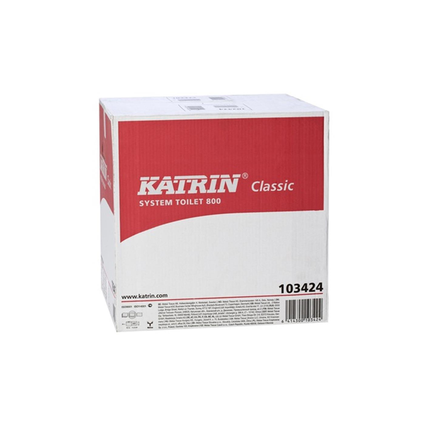 Katrin Classic White 2 Ply 800 Sheet Toilet Rolls | CLH Healthcare