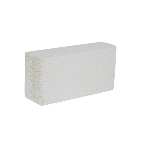 White 2 Ply V-Fold Flushable Paper Hand Towels | CLH Healthcare