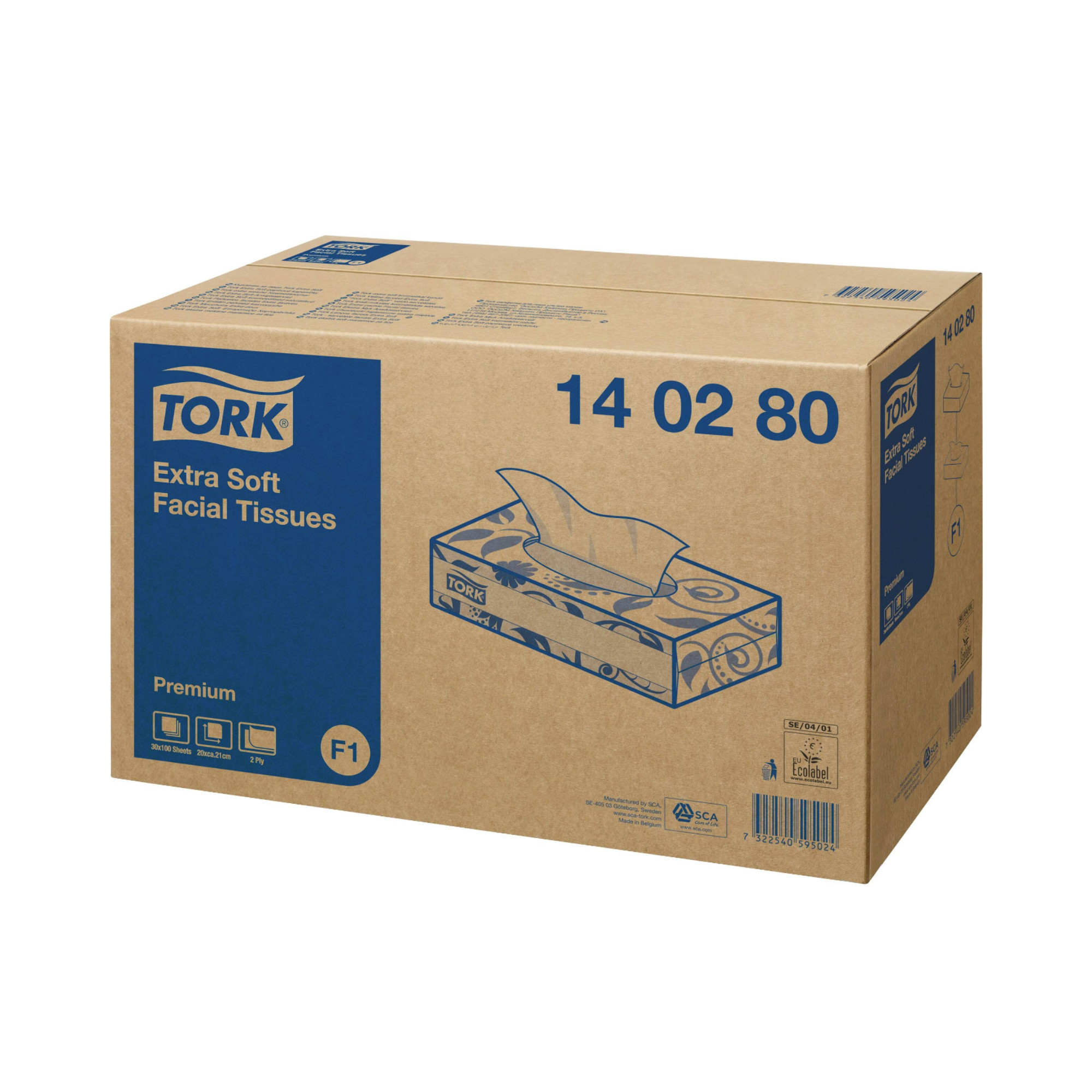 Tork Premium Extra Soft Facial Tissues, 2 Ply White | CLH Healthcare