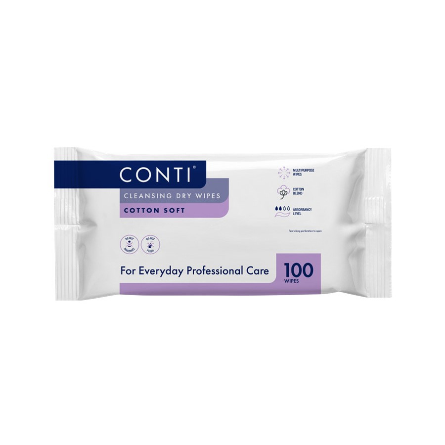 Conti So Soft Large Dry Wipes | CLH Healthcare