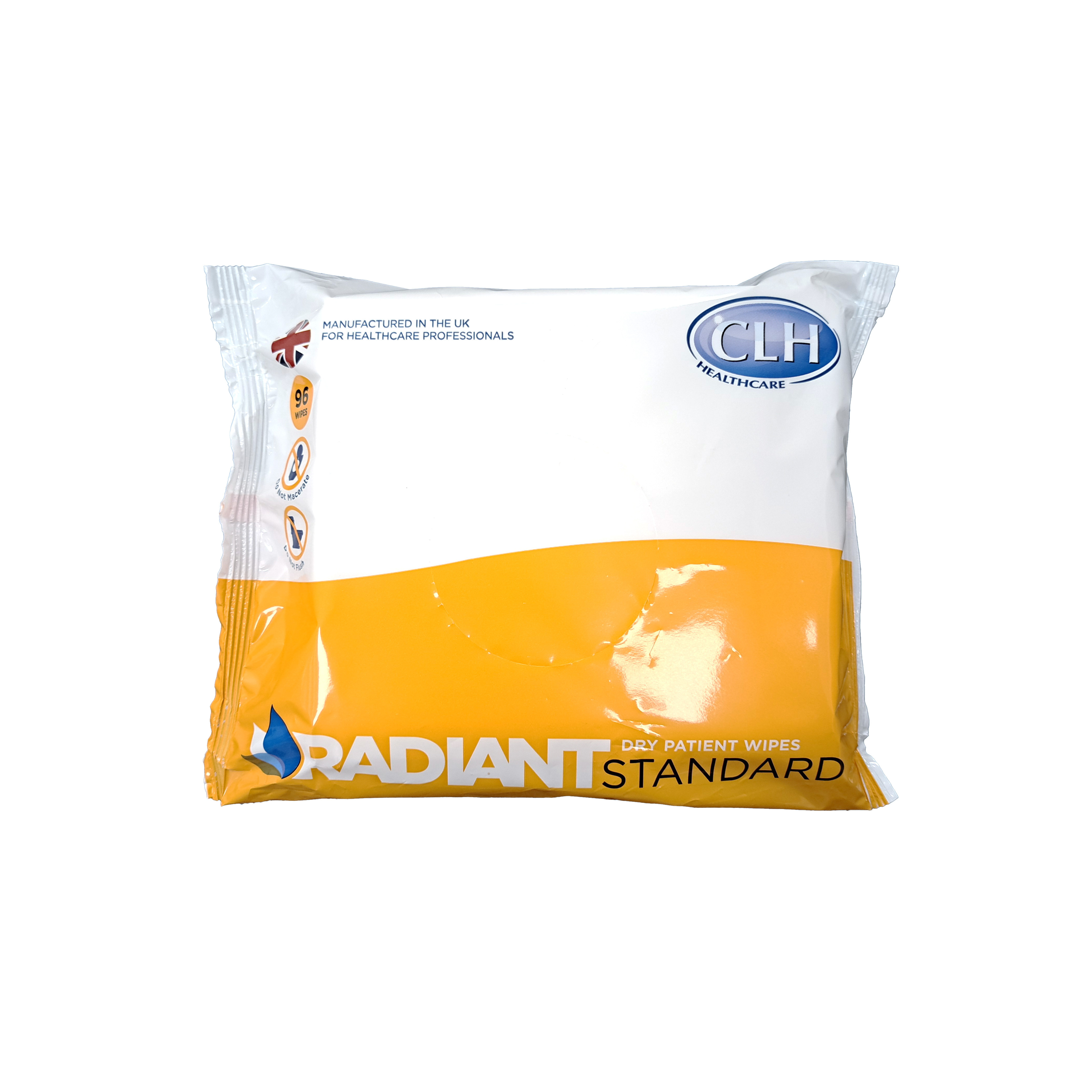 Radiant Standard Dry Patient Wipes | CLH Healthcare