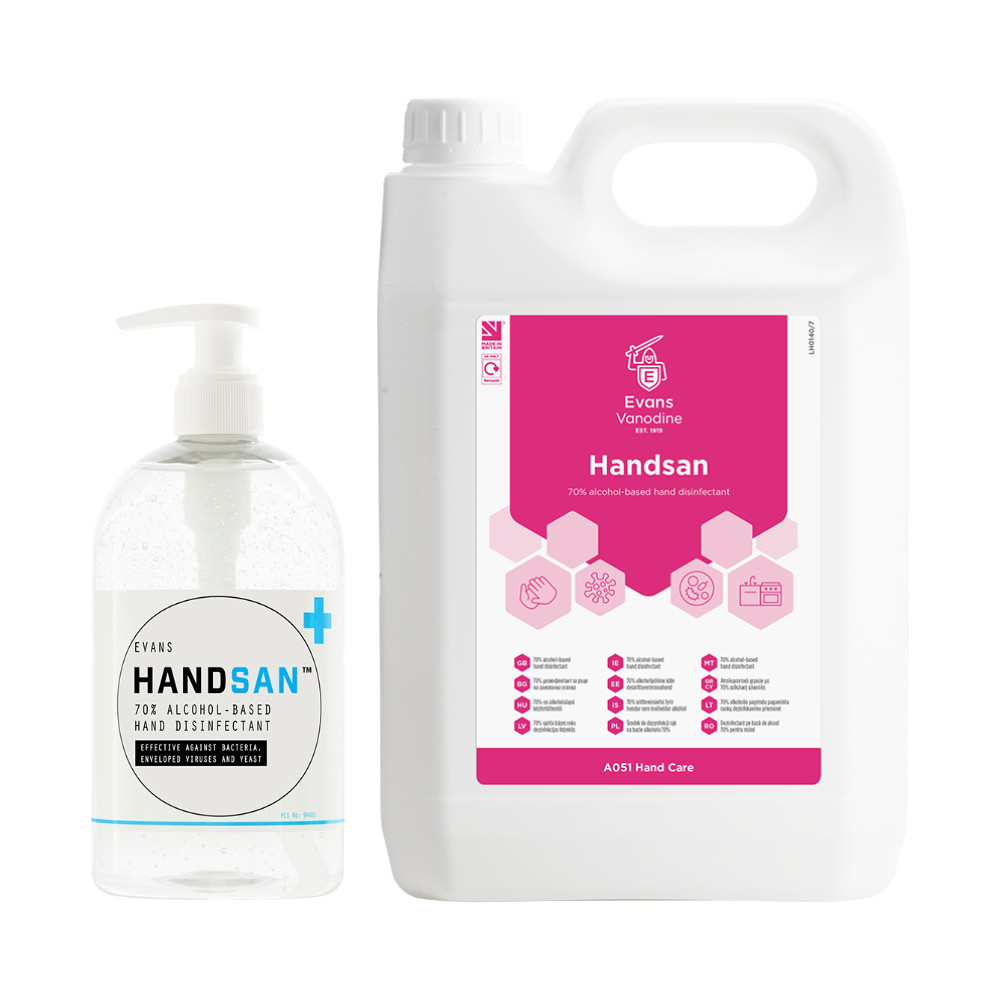 Evans Handsan Alcohol Hand Sanitiser | CLH Healthcare