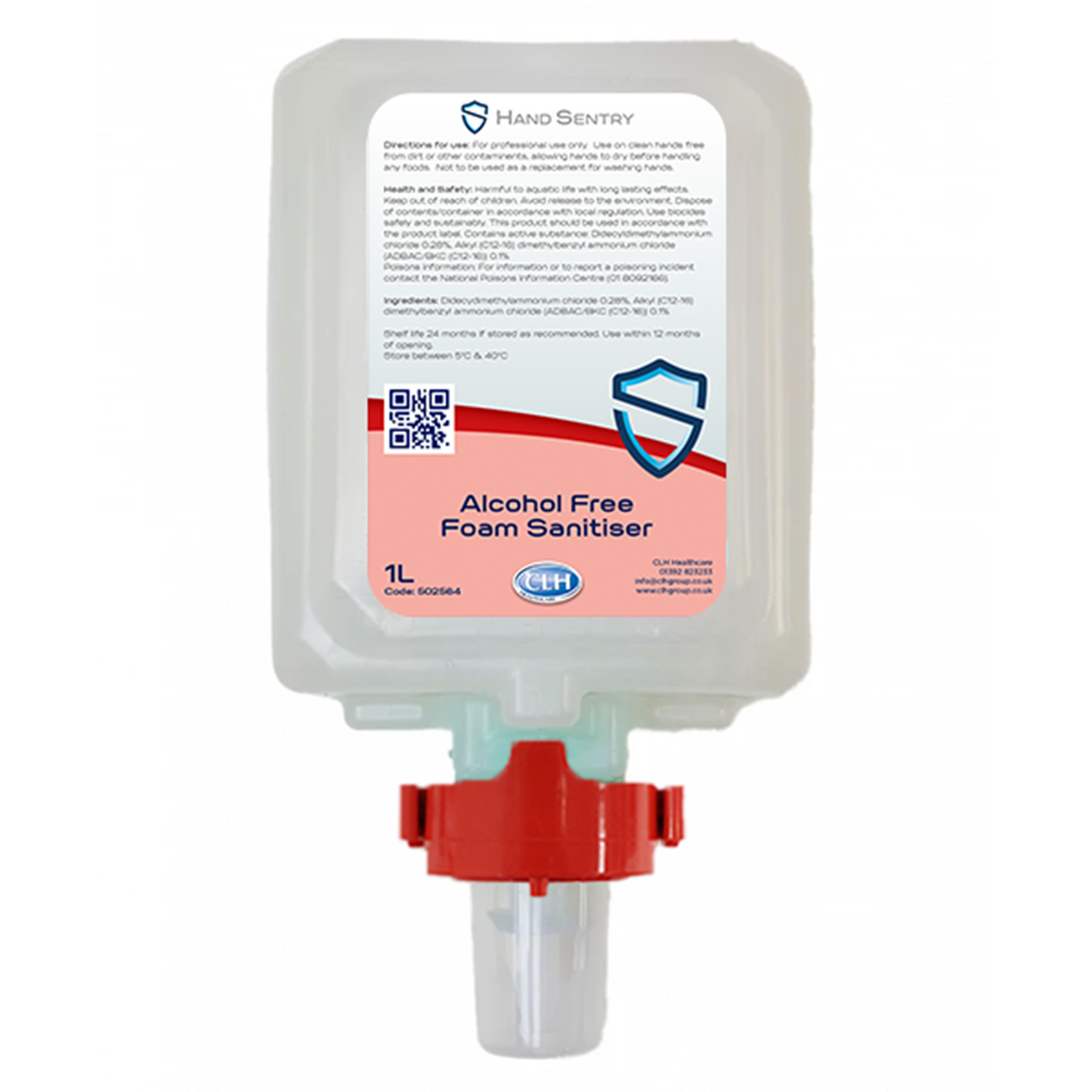 Hand Sentry Alcohol Free Foam Hand Sanitiser Cartridge Refill | CLH ...