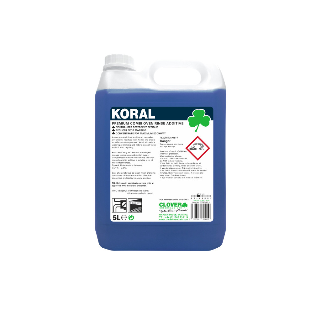Clover Koral Combi Oven Rinse Aid | CLH Healthcare