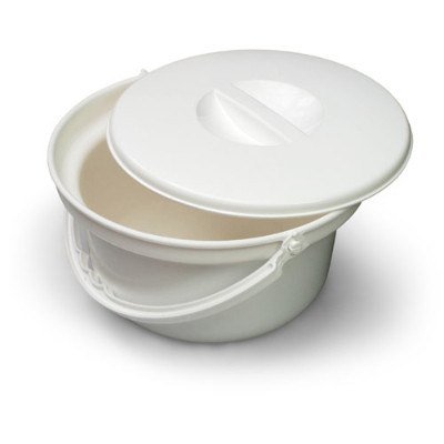 Round Commode Bowl with Lid | CLH Healthcare
