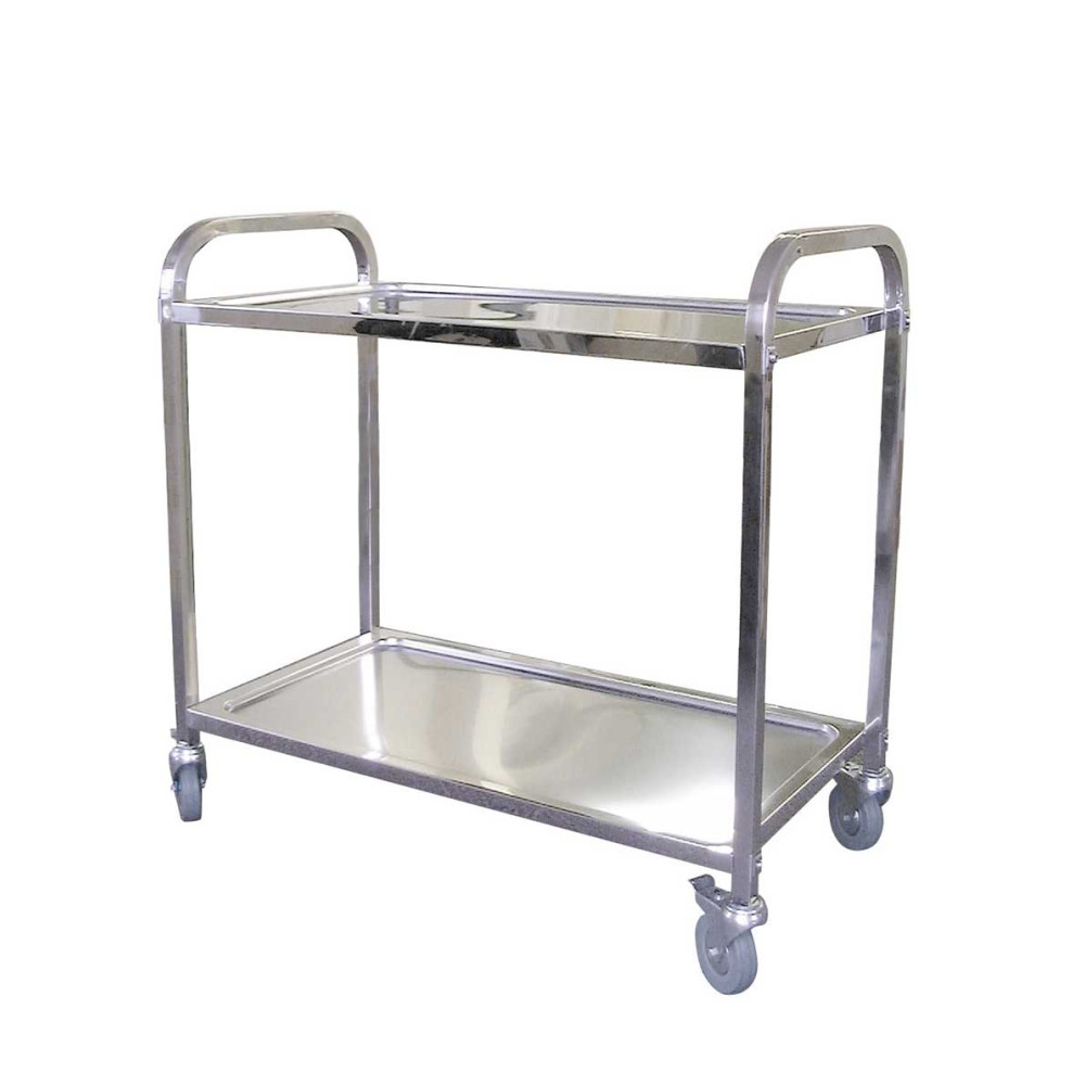 2 Tier Stainless Steel Service Trolleys | CLH Healthcare
