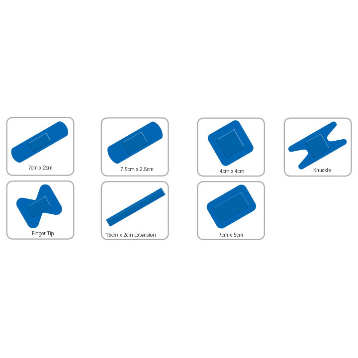 Blue Assorted Plasters | CLH Healthcare