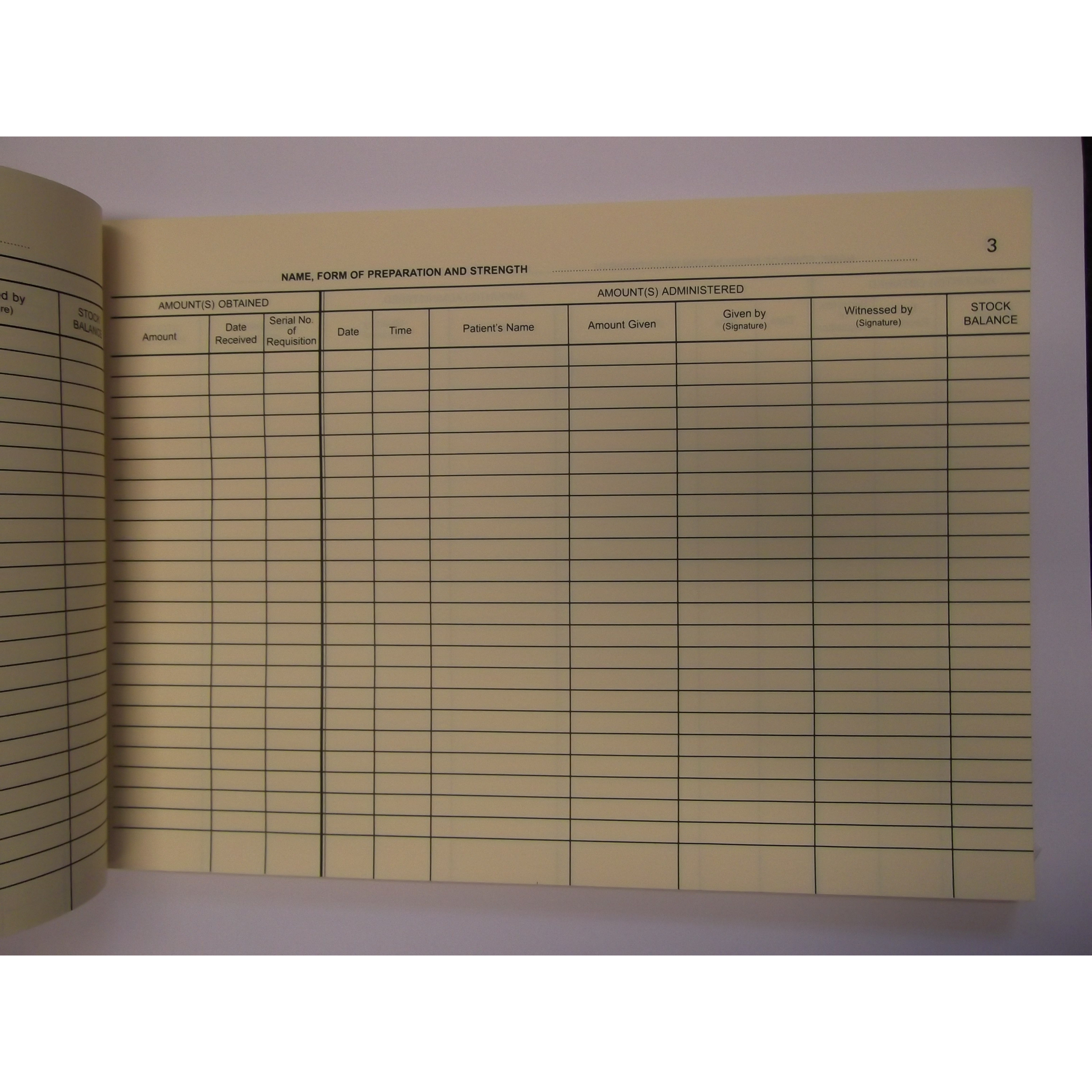 A4 Controlled Drugs Record Book | CLH Healthcare