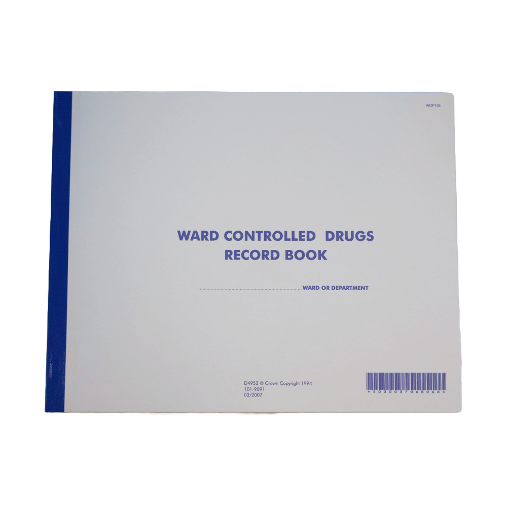 A4 Ward Controlled Drugs Order Book | CLH Healthcare