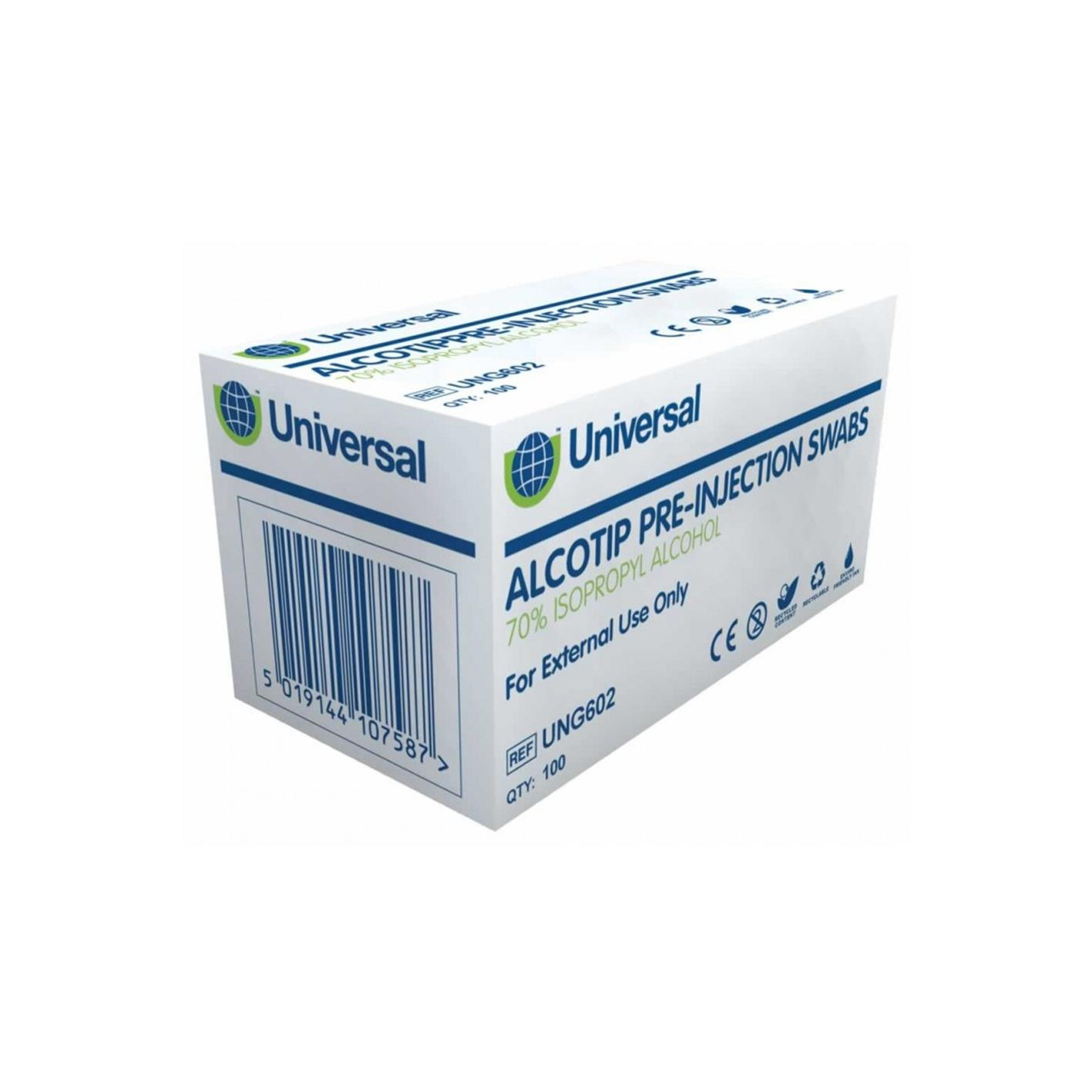 Alcotip Pre-Injection Swabs | CLH Healthcare